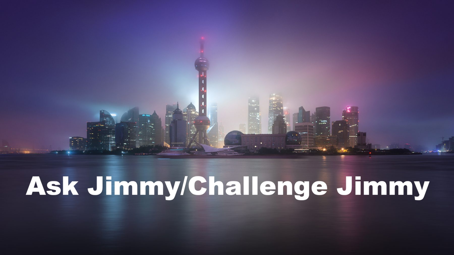 Ask Jimmy/Challenge Jimmy Photography YouTube Series - Shutter...Evolve