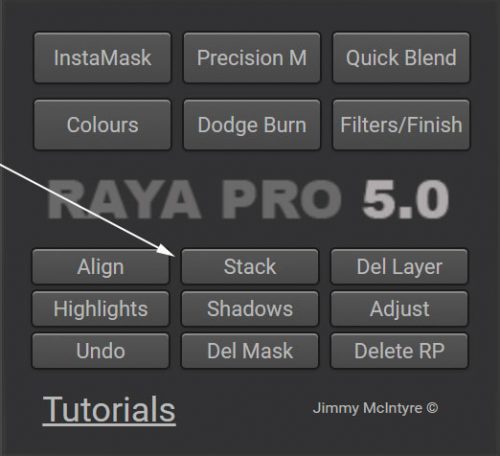 raya pro stack button - Shutter...Evolve