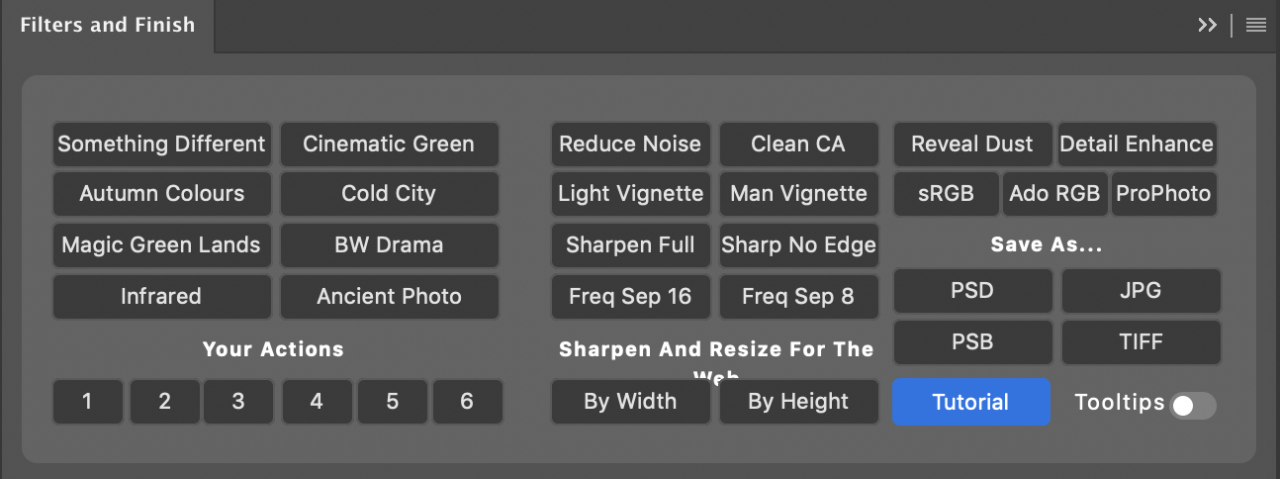 Filters and Finish UXP - Shutter...Evolve