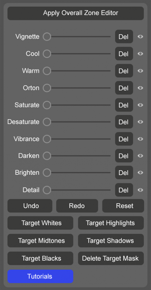 Zone Editor UXP - Shutter...Evolve